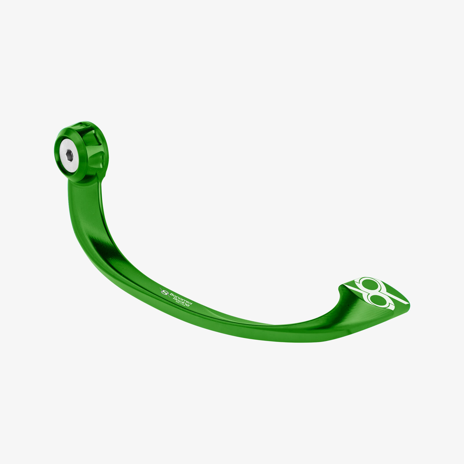 Bonamici Racing Aluminium lever protection EVO RH side - GREEN (without ...
