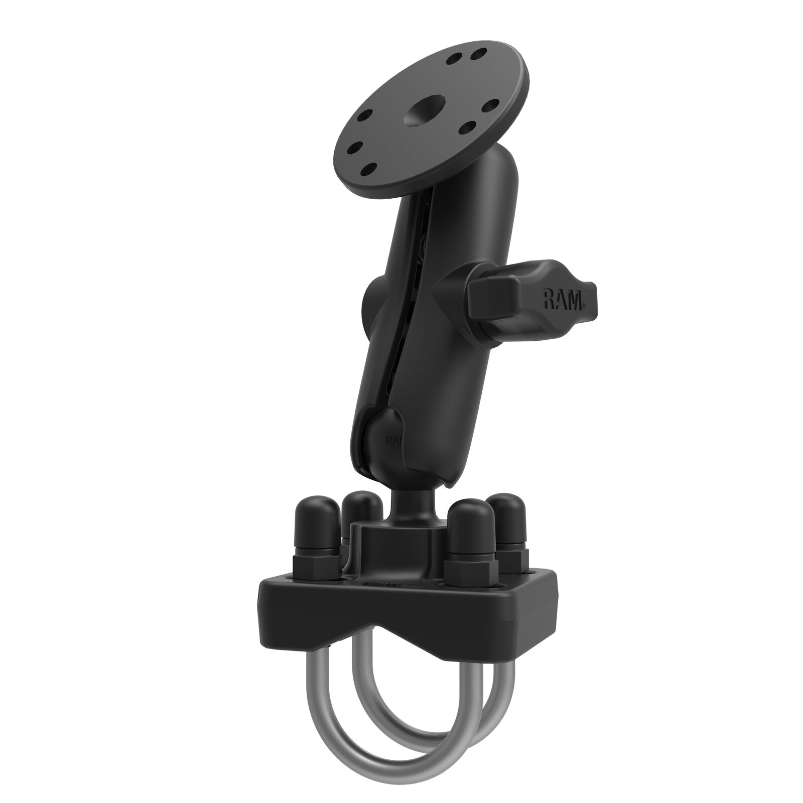 RAM-B-101-235U :: UNPKD. RAM MOUNT W/ DBL U-BOLT BASE :: Express Post